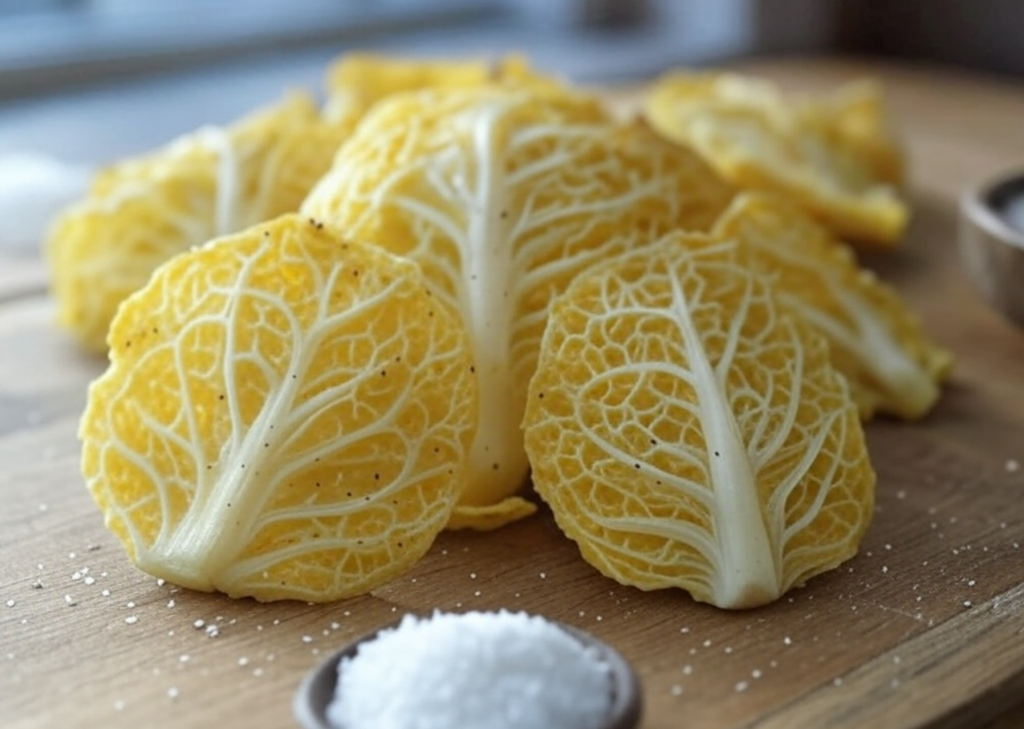 Savoy Cabbage Chips - Haley's Kitchen